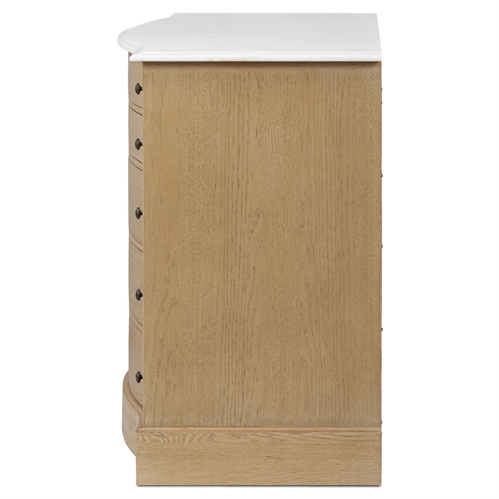 Lena Light Weathered Oak Dresser | Kathy Kuo Home