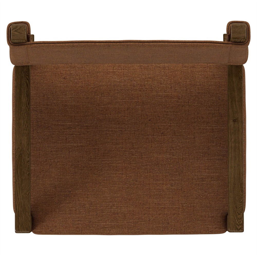 Ely Rustic Lodge Brown Dining Arm Chair | Kathy Kuo Home