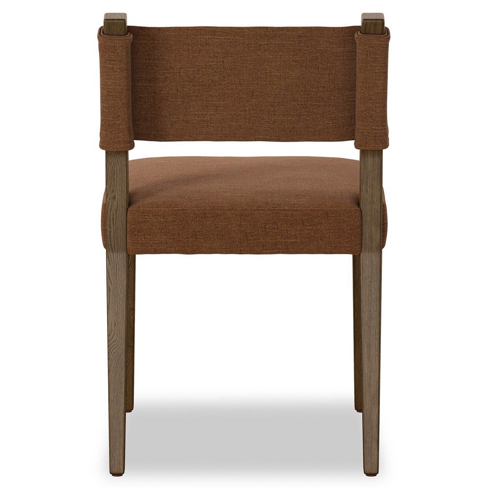 Ely Rustic Lodge Brown Dining Chair | Kathy Kuo Home
