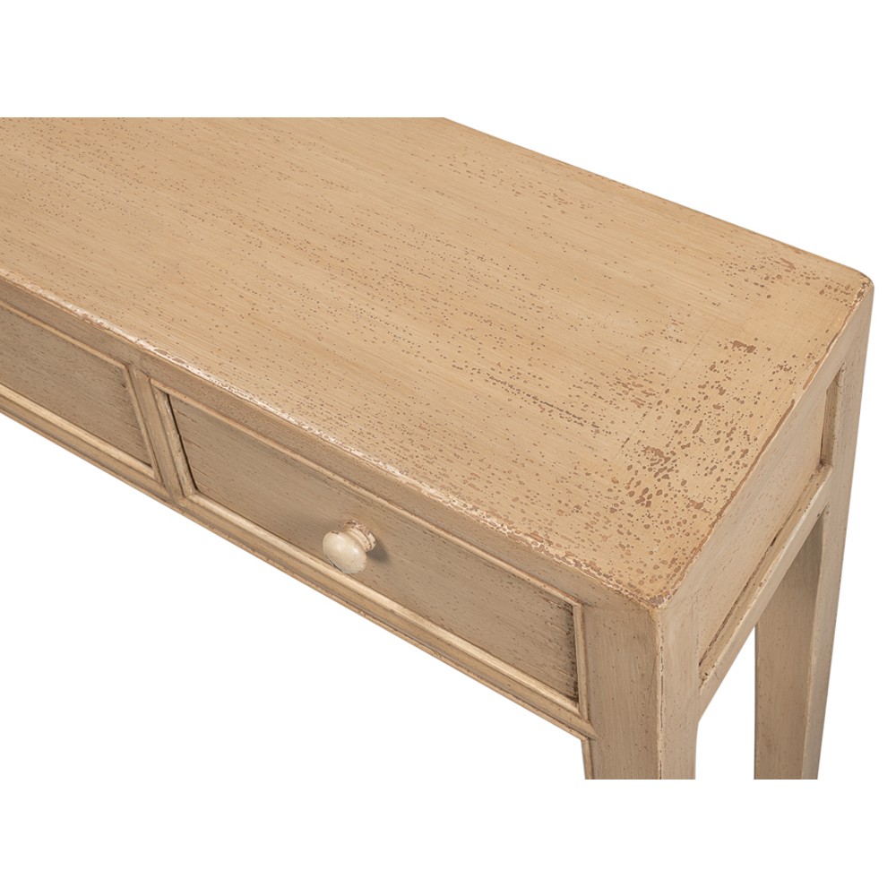 Billie Modern Classic Brown Pine Wood Rectangular Console Table Extra ...