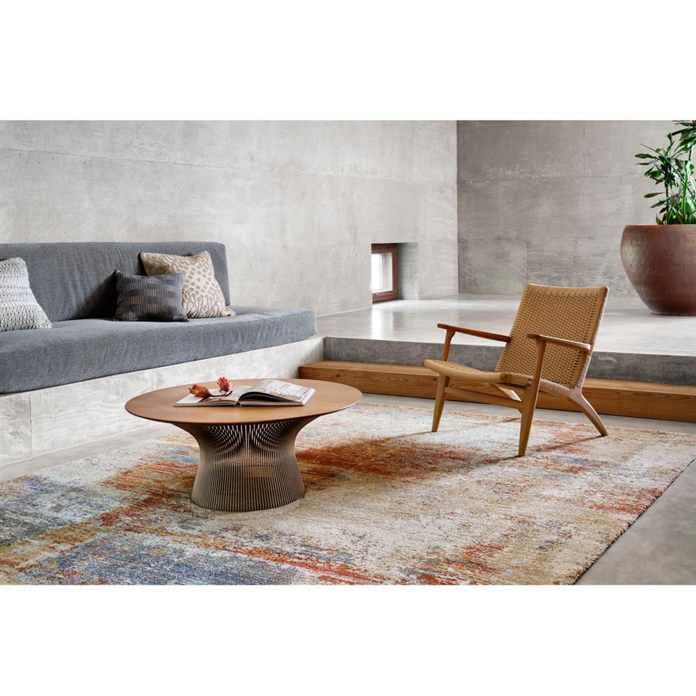 Alarisse Modern Terracotta Orange Abstract Patterned Rug - 2'7"x4'