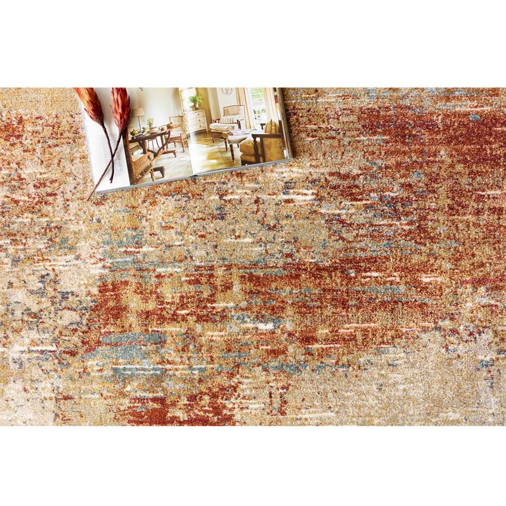 Alarisse Modern Terracotta Orange Abstract Patterned Rug - 5'3"x7'8" 5 ...