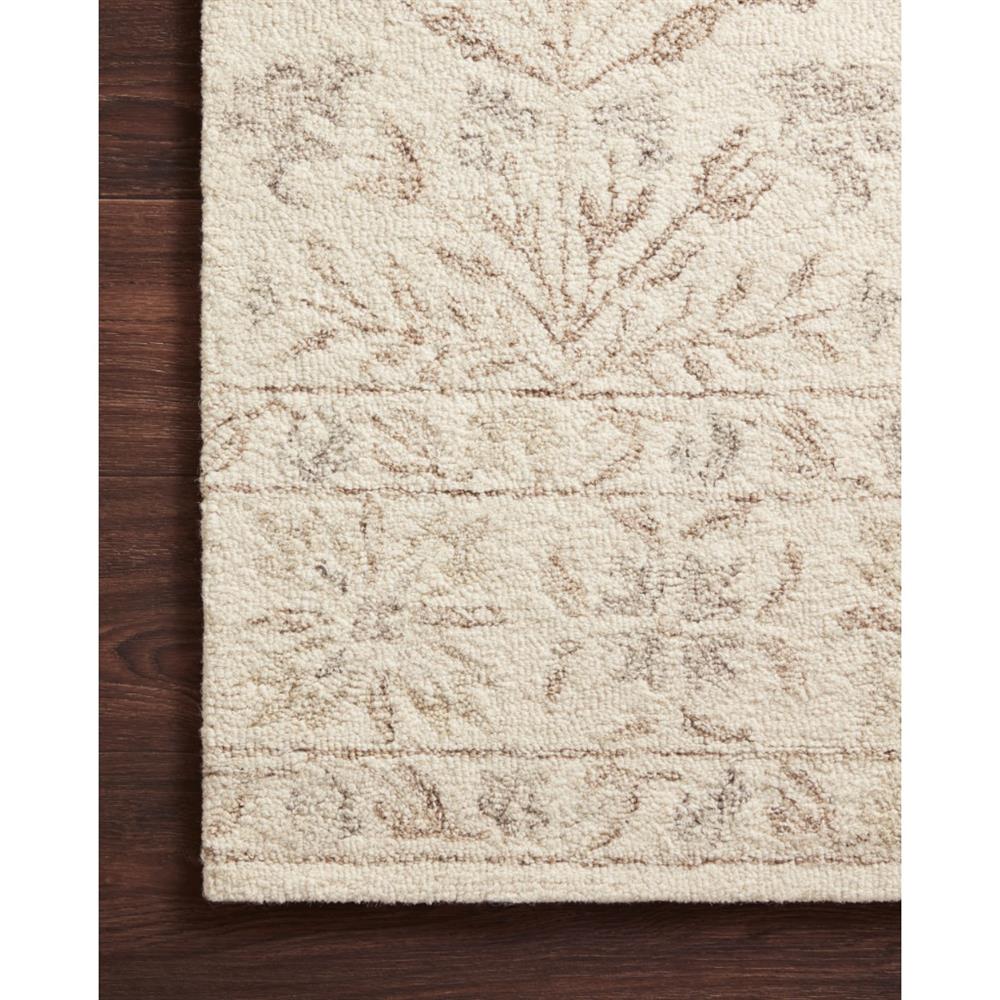Jareth French Country Ivory Beige Wool Floral Patterned Rug - 7'9"x9'9 ...