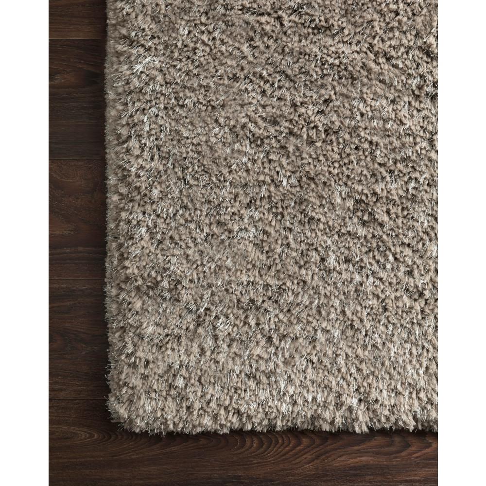 Mila Modern Classic Taupe Brown Shag Rug - 7'9"x9'9" | Kathy Kuo Home