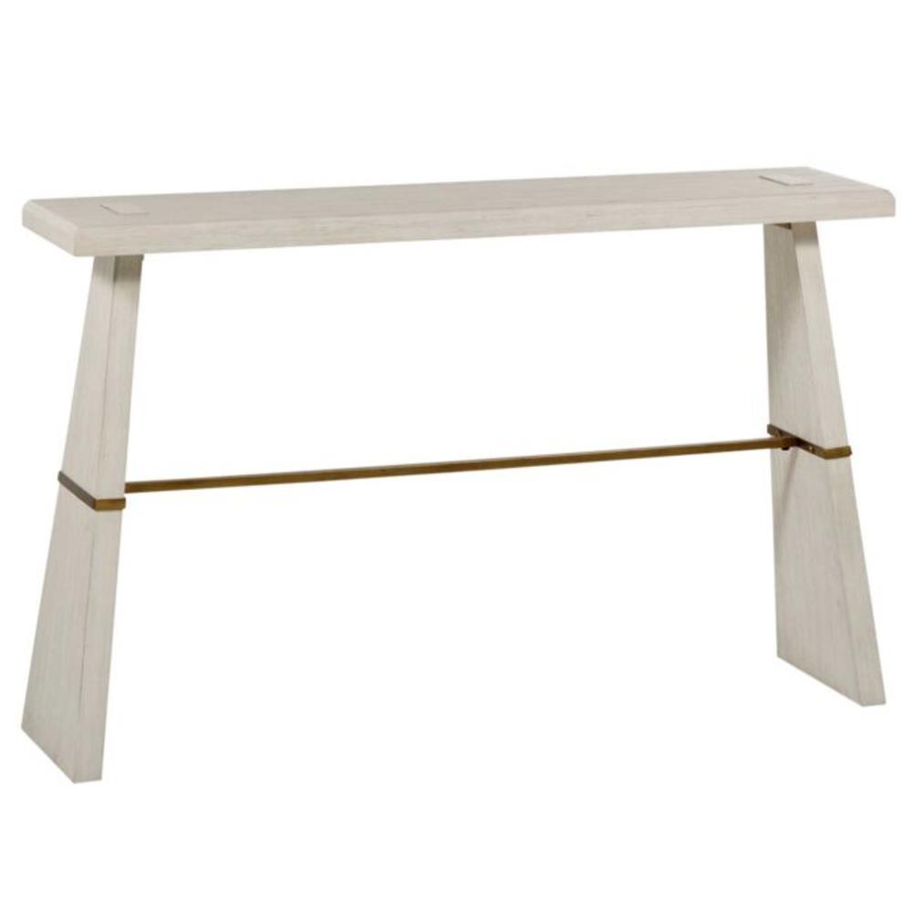 Van Modern Classic White Wood Gold Iron Console Table