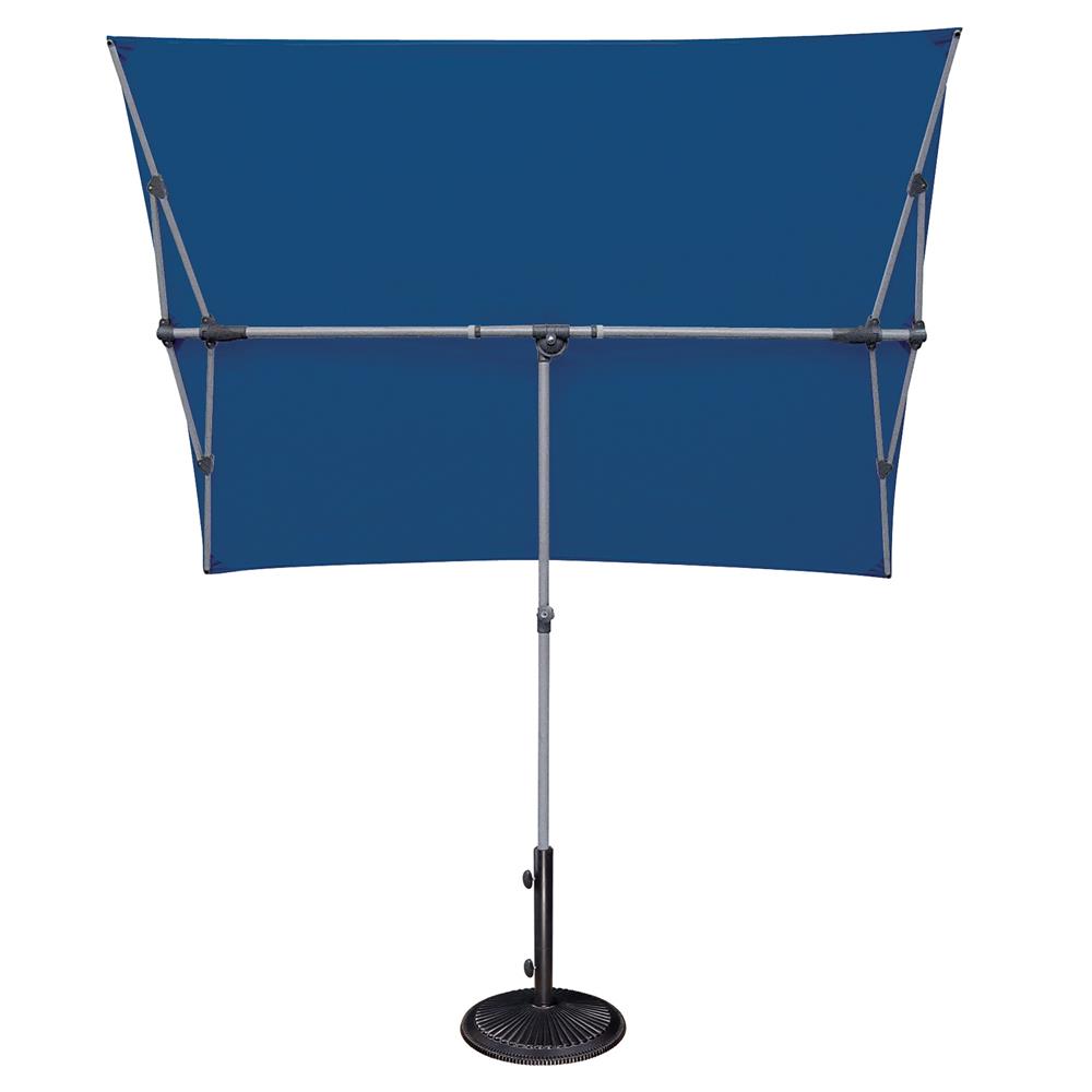 Lyla Modern Classic Navy Blue Polyester Aluminum Balcony Umbrella ...