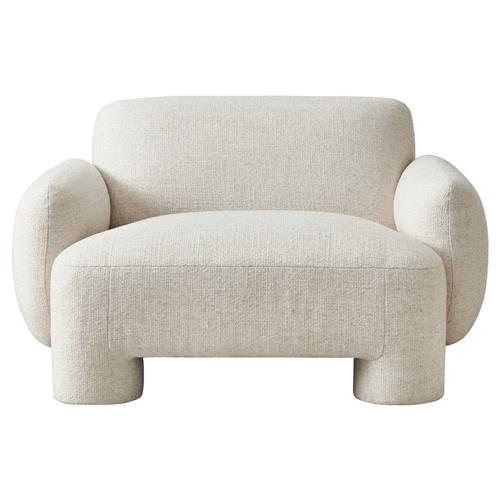 Cadmus Modern Classic Cream Arm Chair | Kathy Kuo Home