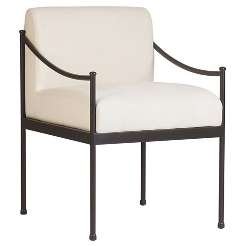 Granger Bombay Flax Outdoor Dining Chair | Kathy Kuo Home