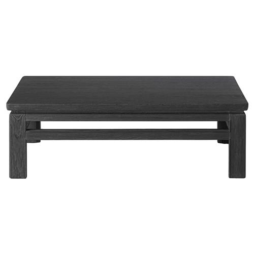 Harold Rustic Lodge Black Oak Wood Square Coffee Table | Kathy Kuo Home