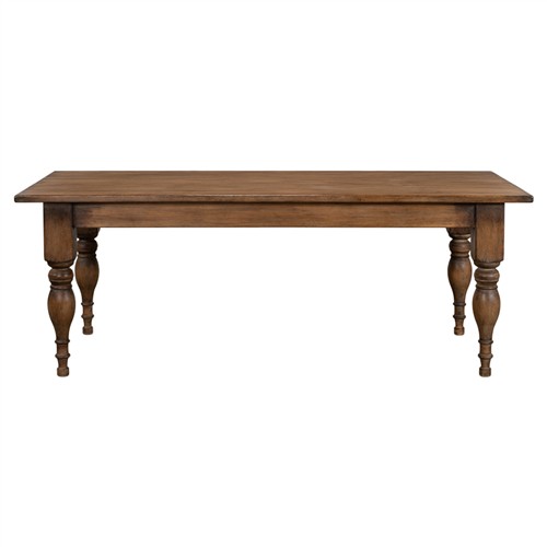Marrion Updated Traditional Brown Reclaimed Wood Rectangular Dining Table - 83"