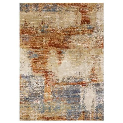 Alarisse Modern Terracotta Orange Abstract Patterned Rug - 7'10"x10'10"