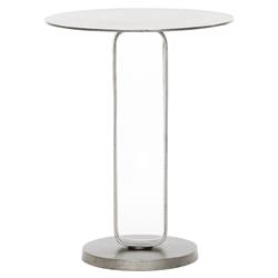Sam Modern Classic Silver Aluminum Round Side End Table Standard (14 ...