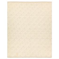 Melina Taren Modern Cream Wool Textured Solid Rug - 6'x9' 6'x9' | Kathy ...