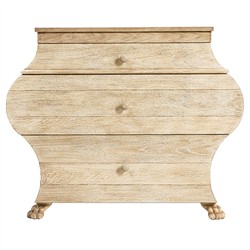 Lucian Updated Traditional Whitewashed Acacia Chest | Kathy Kuo Home