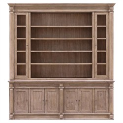 Radford Updated Traditional Brown Acacia Wood Cabinet Wide (over 50 W ...
