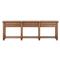 Gavin Rustic Lodge Brown Oak Rectangular Console Table | Kathy Kuo Home