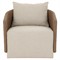Madelyn Coastal Beach Cream Outdoor Chaise Lounge | Kathy Kuo Home