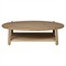 Trina Coastal Beach Light Oak Rectangular Coffee Table | Kathy Kuo Home