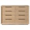 Lana Rustic Lodge Grey Oak Wood Double Dresser | Kathy Kuo Home