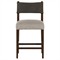 Blaise Rustic Lodge Brown Upholstered Leather Seat Low Back Counter Stool