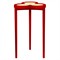 Zayden Modern Classic Merlot Red Marble End Table | Kathy Kuo Home