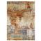 Alarisse Modern Terracotta Orange Abstract Patterned Rug - 7'10"x10'10"