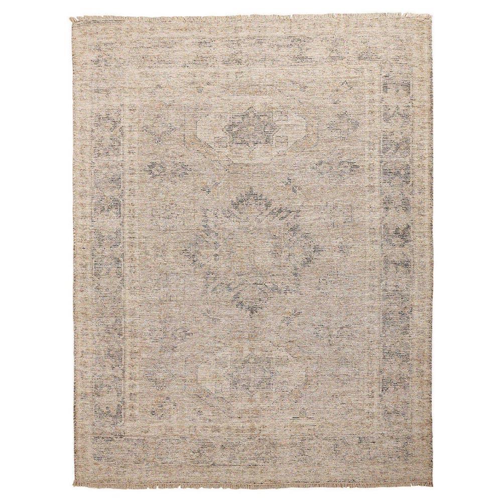 Lily Global Bazaar Brown Wool Geometric Patterned Rug - 3'6"x5'6"