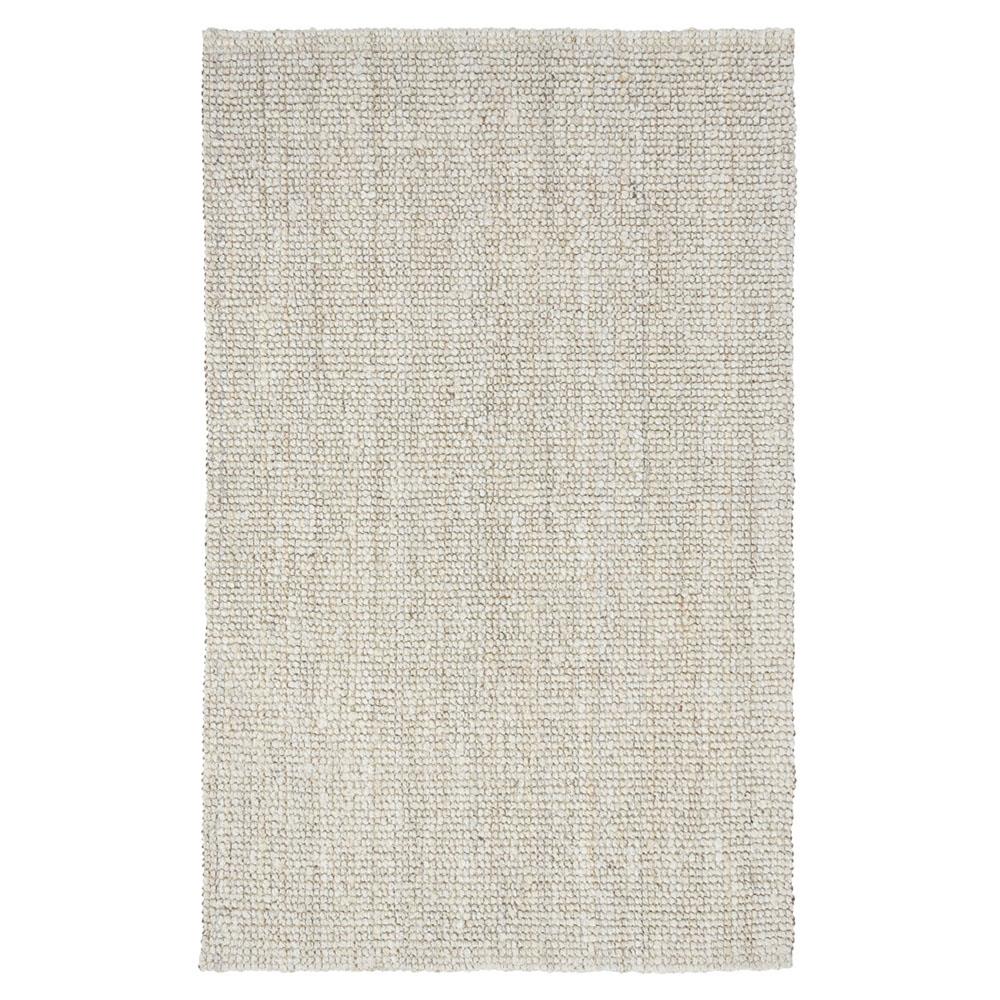 Cole Modern Classic White Solid Loop Jute Rug - 5'x8' 5'x8' | Kathy Kuo ...