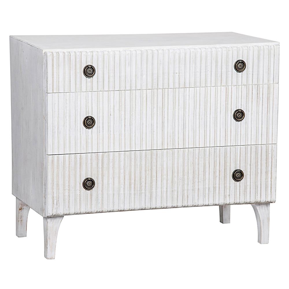 Drake French Country Whitewash Mahogany Wood Bachelor Chest Dresser ...