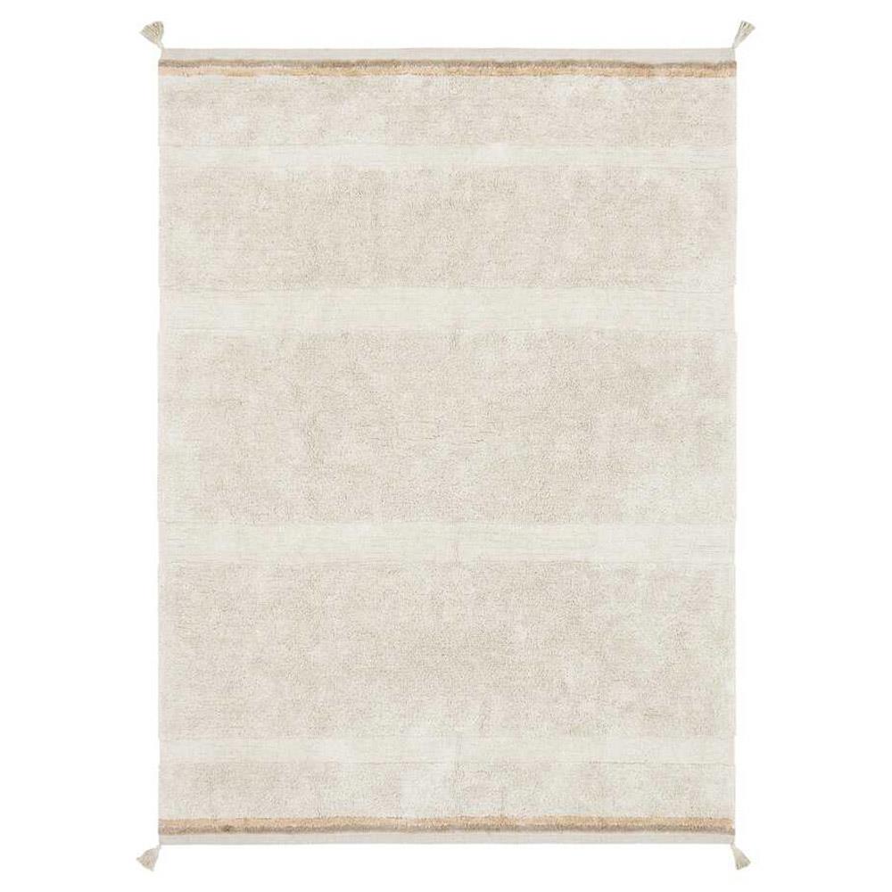 Bloom Modern Natural Cotton Washable Patterned Shag Rug - 6'7"x9'10"