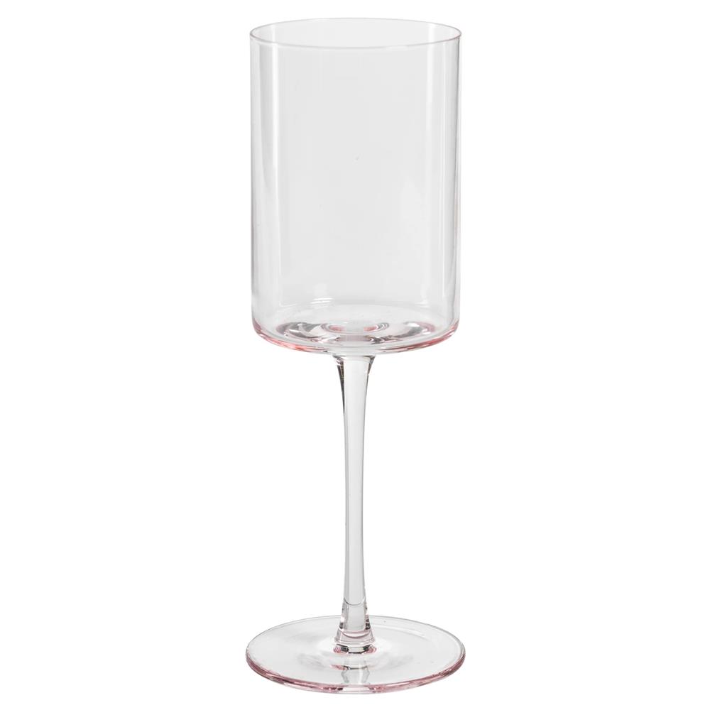 Franchesca Modern Classic Pink Wine Glass - Set of 6 | Kathy Kuo Home