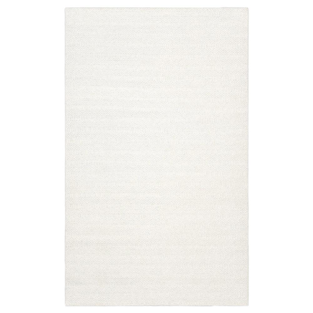 Carys Modern White Wool Diamond Patterned Rug - 10'x14' 10'x14' | Kathy ...