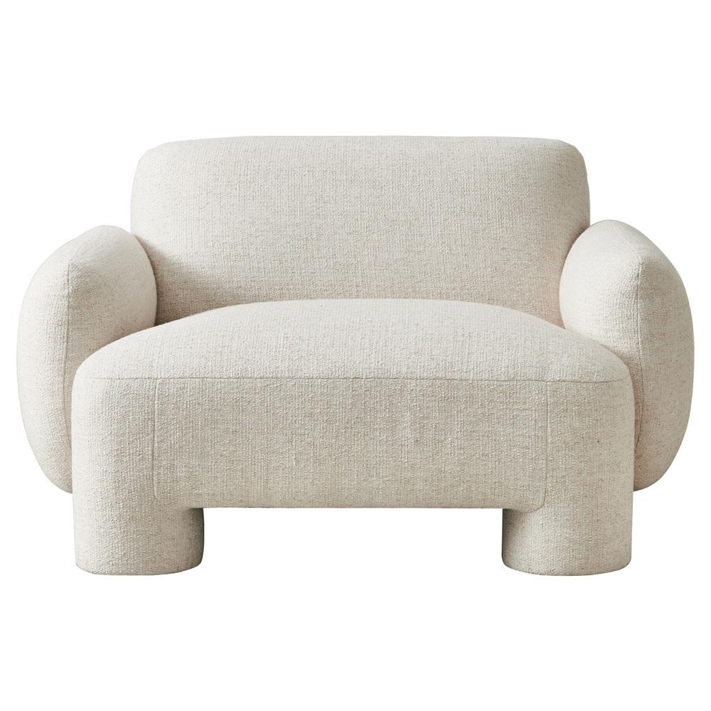 Cadmus Modern Classic Cream Arm Chair | Kathy Kuo Home