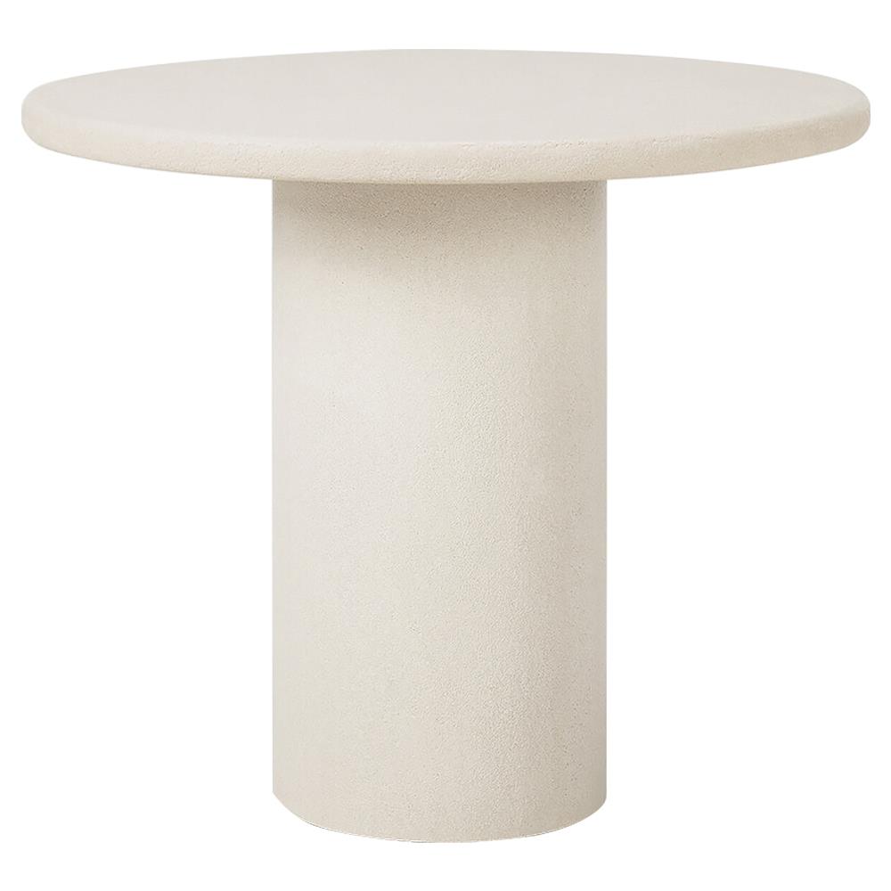Riona Modern Classic Off White Round Dining Table - 36" 31" W - 40" W ...