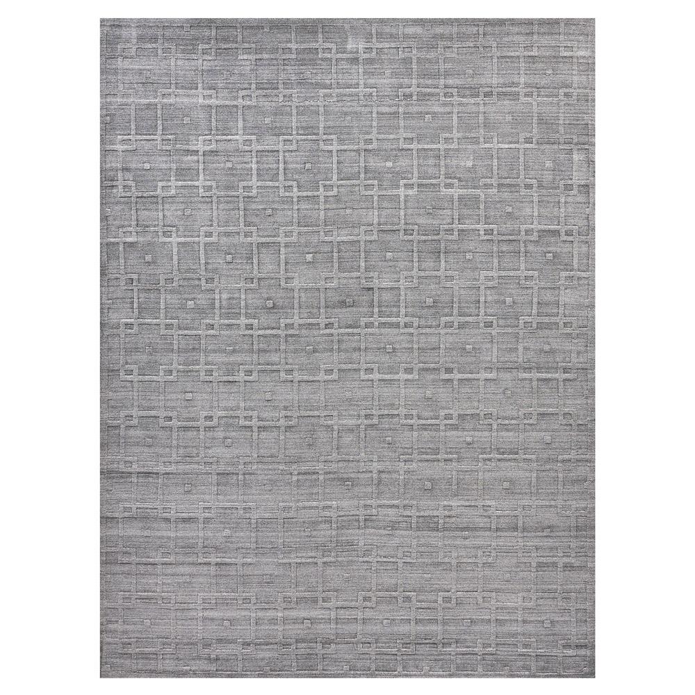 Exquisite Rugs Castelli Modern Classic Grey Silk Textured Solid Rug ...