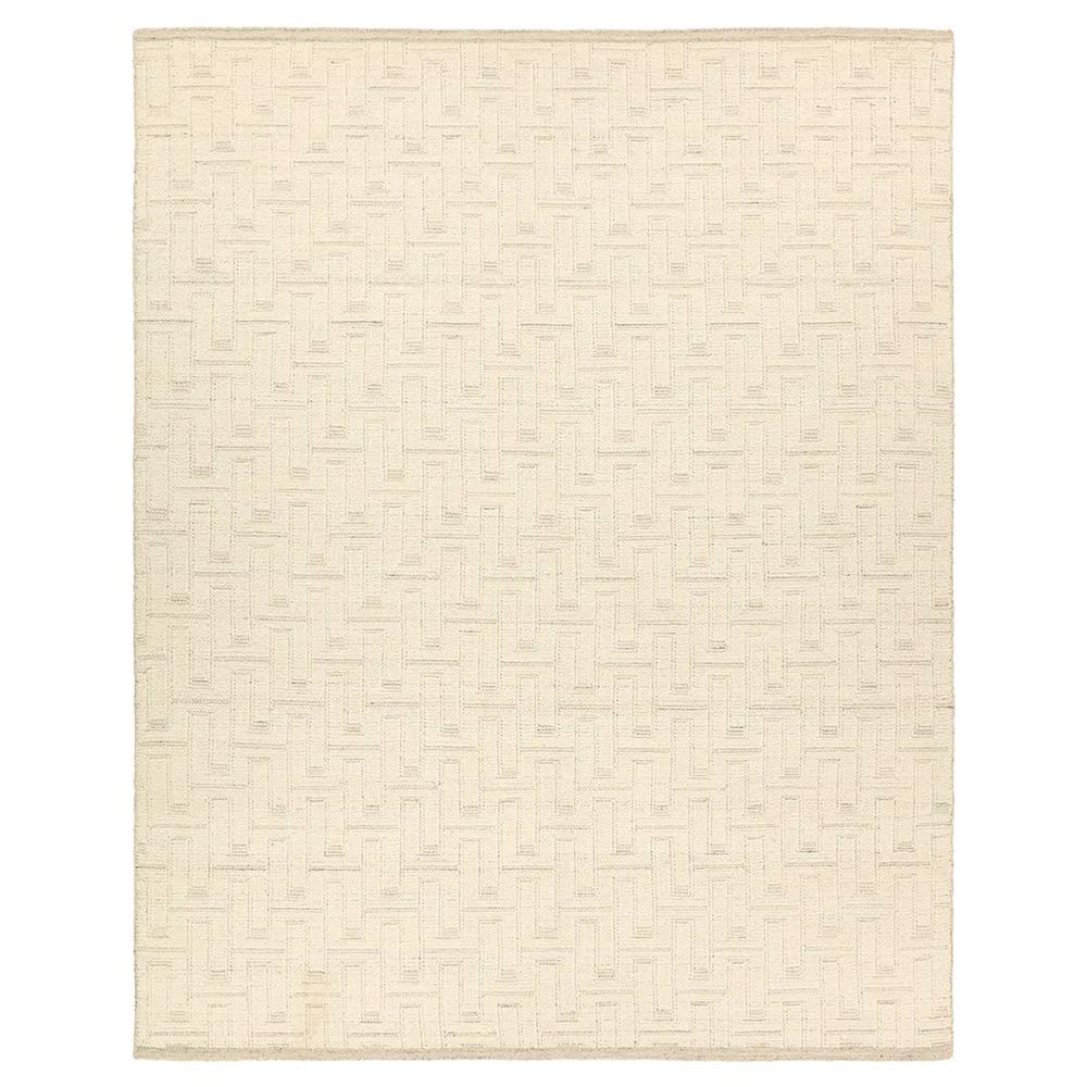 Melina Taren Modern Cream Wool Textured Solid Rug - 6'x9' 6'x9' | Kathy ...