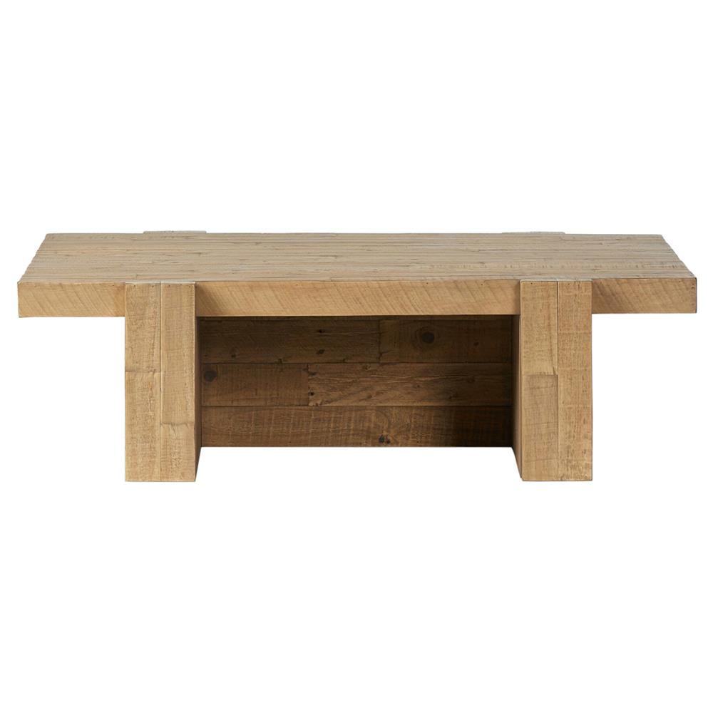 Godwin Rustic Lodge Brown Reclaimed Pine Wood Square Coffee Table 41" W ...