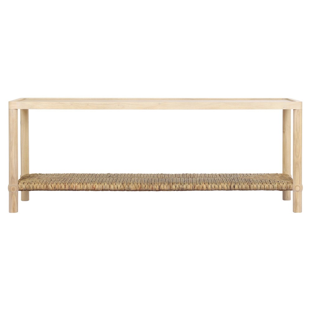 Gabriella Light Natural Console Table Extra Long (over 75" W) | Kathy ...