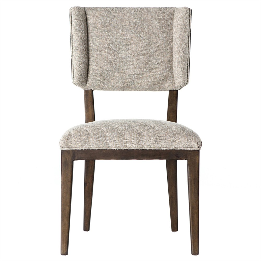 Jason Modern Classic Grey Upholstered Wood Dining Chair | Kathy Kuo Home