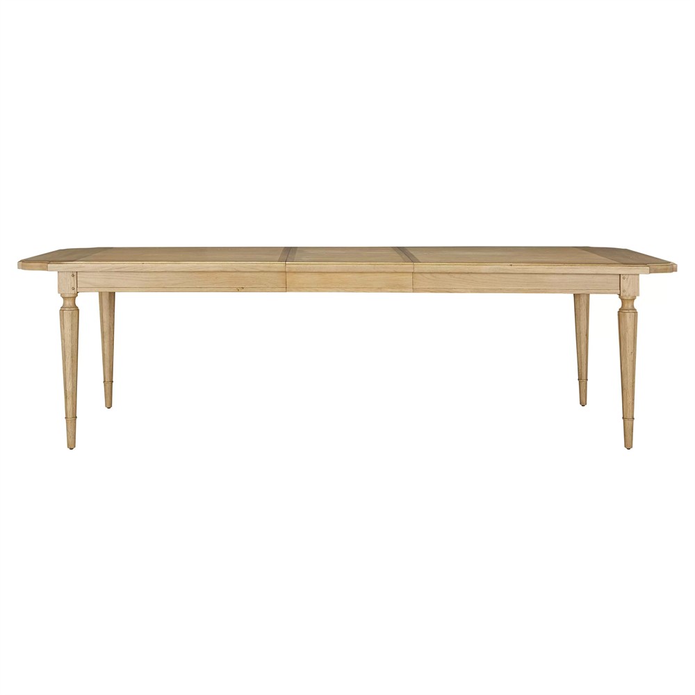 Mathis French Country Brown Wood Extendable Dining Table - 86-106" Over ...