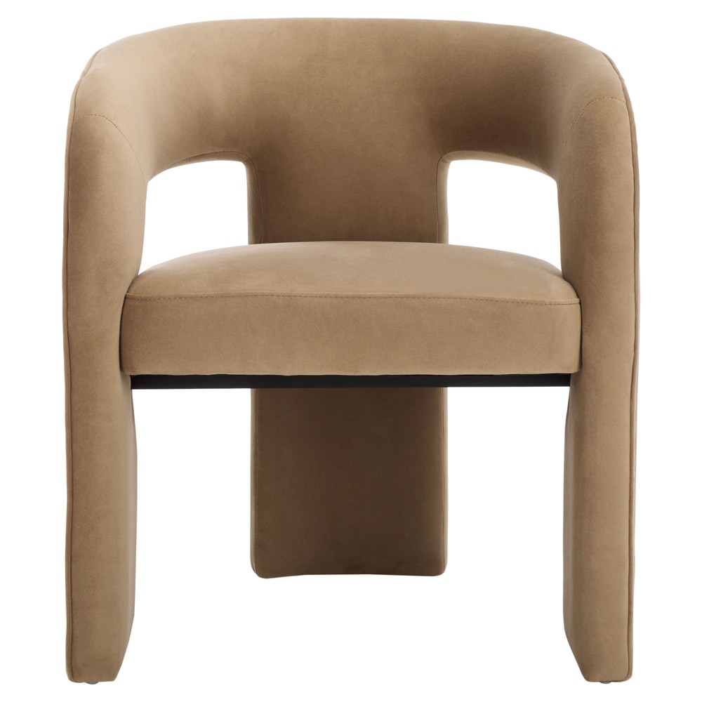 Sage Modern Classic Beige Performance Velvet Dining Arm Chair | Kathy ...