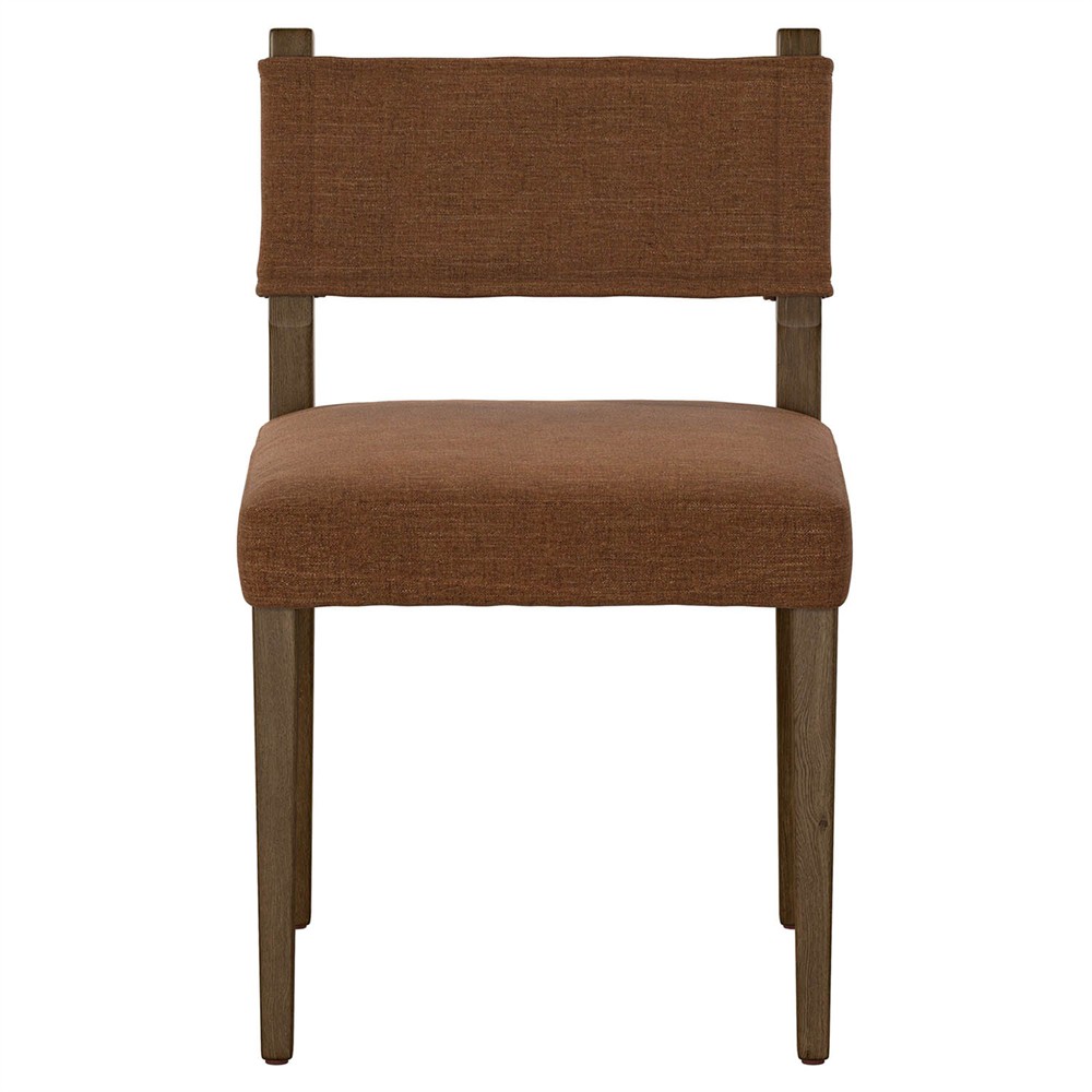 Ely Rustic Lodge Brown Dining Chair | Kathy Kuo Home