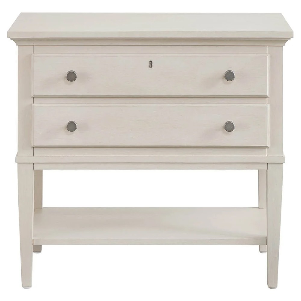 Adelaide Updated Traditional Willow Birch Wood Wide Nightstand Wide ...