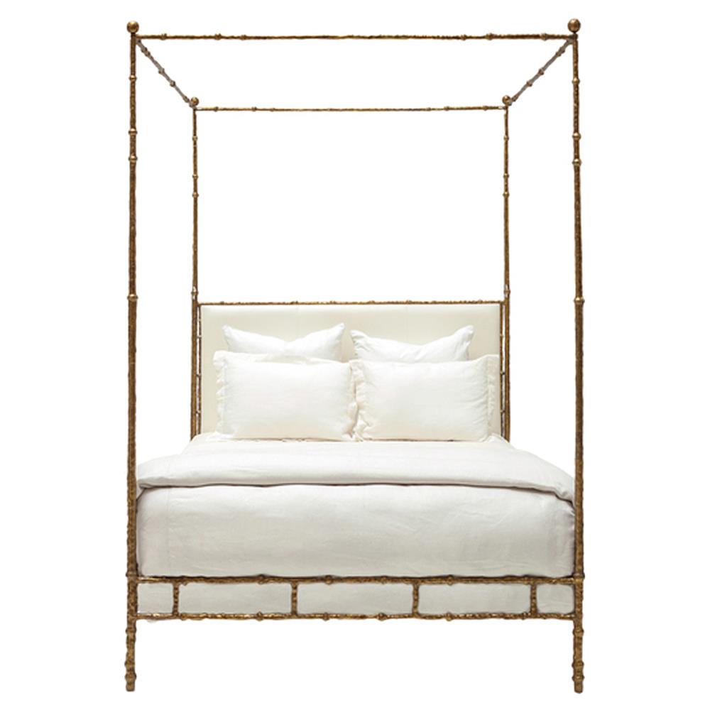 Gold Queen Canopy Bed