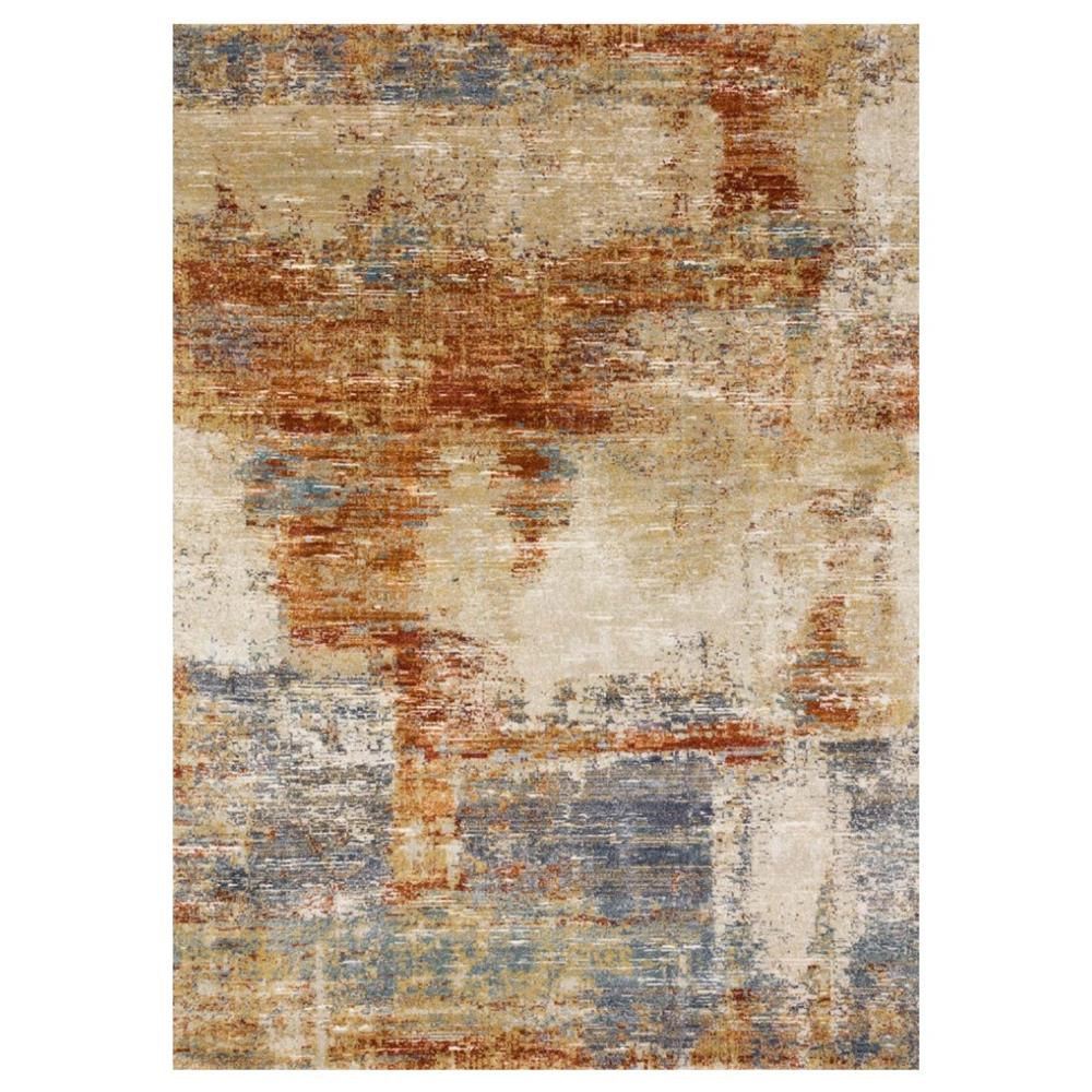 Alarisse Modern Terracotta Orange Abstract Patterned Rug - 5'3"x7'8" 5 ...