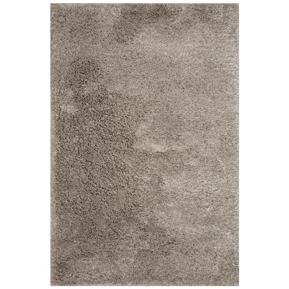 Mila Modern Classic Taupe Brown Shag Rug - 7'9"x9'9" | Kathy Kuo Home