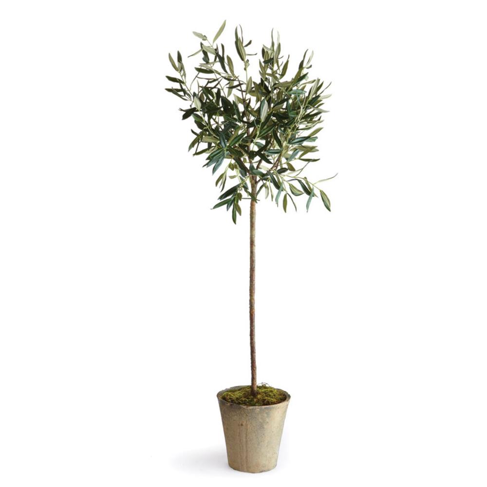 Ryan French Country Beige Ceramic Potted Olive Tree - Large | Kathy Kuo ...