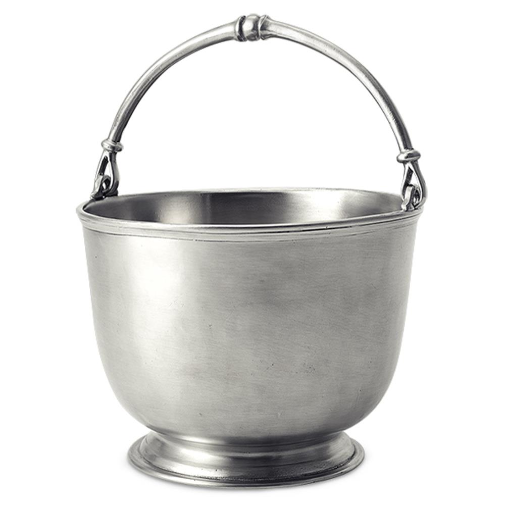 MATCH Modern Pewter Cache Pot | Kathy Kuo Home